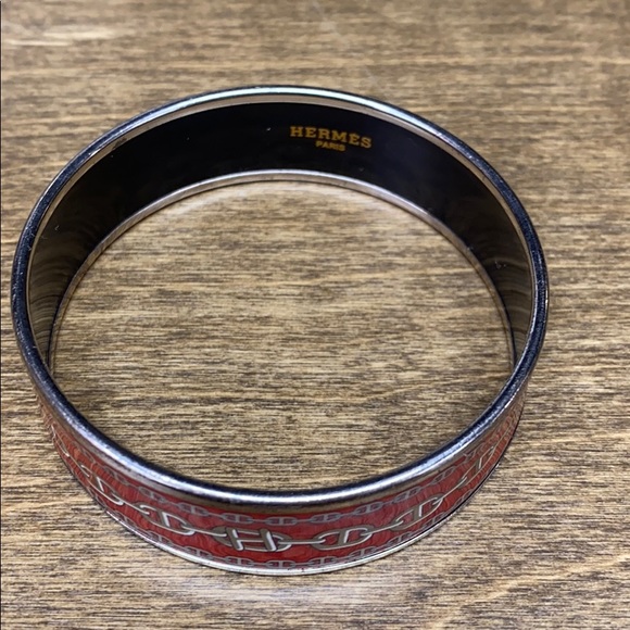 Hermes | Jewelry | Hermes Red Bracelet | Poshmark